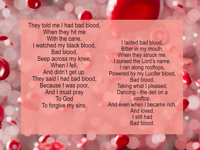 A Poem of Birds and Blood